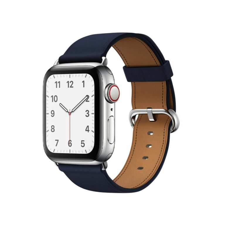 Midnight Blue Classic Leather Buckle for Apple Watch - Apple Watch ...